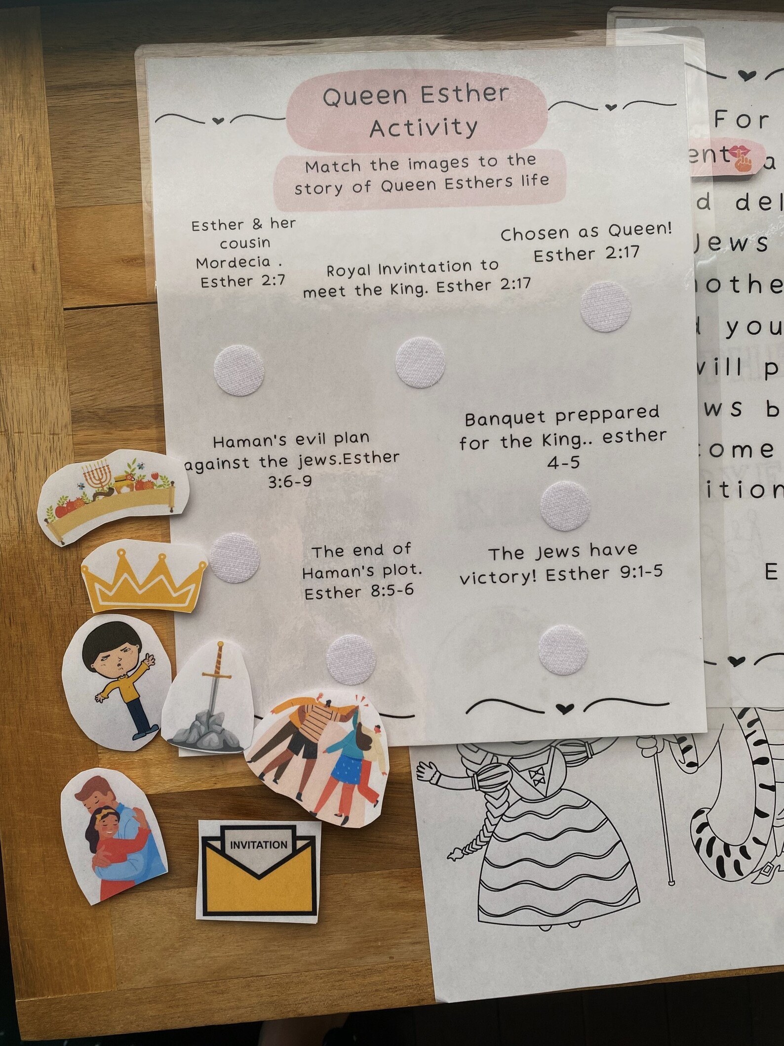 Esther Bible Activity Bundle, Bible Story Printable, Old Testament ...