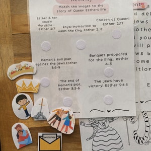 Esther Bible Activity Bundle, Bible Story Printable, Old Testament ...