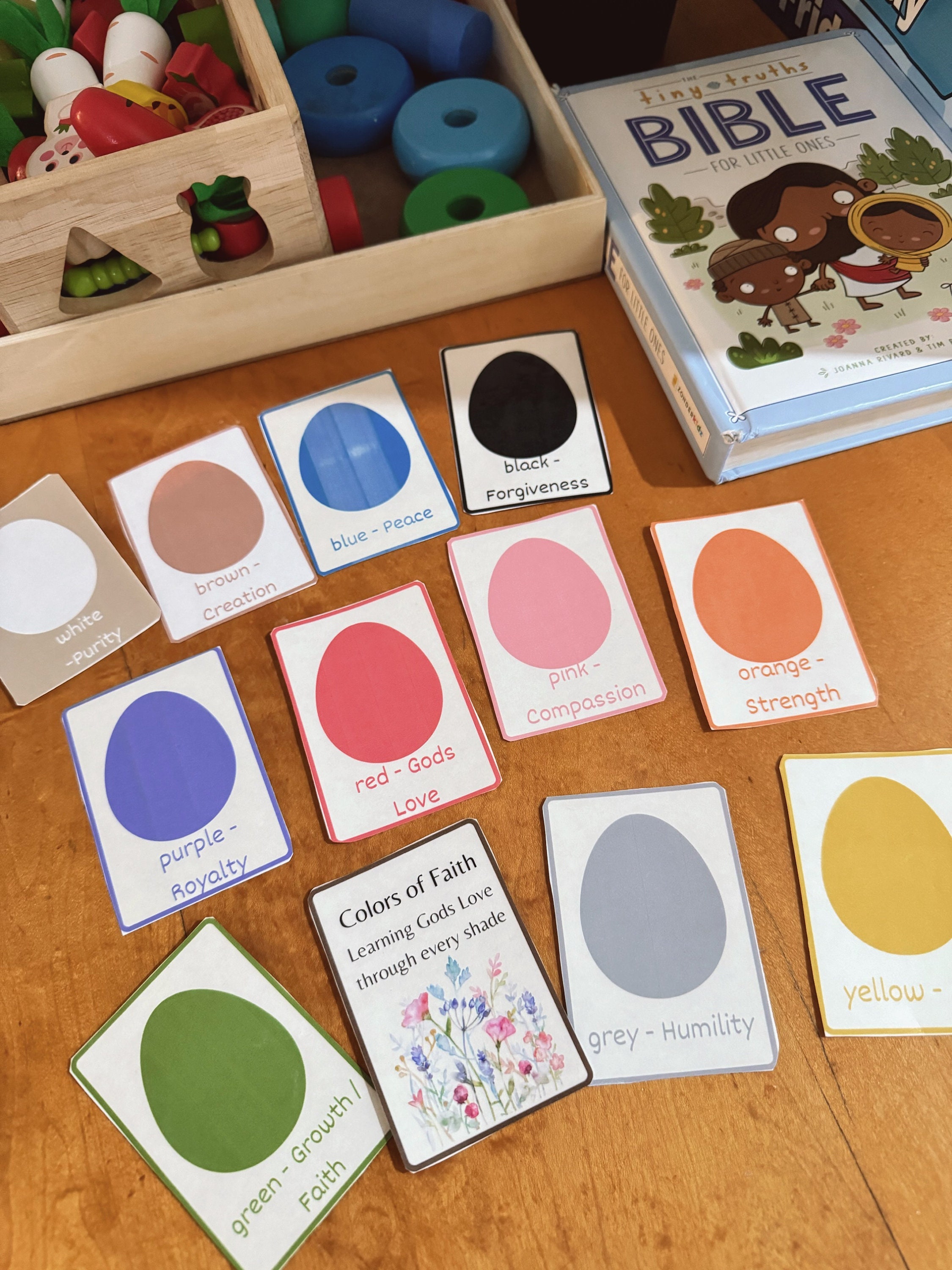 Bible Flash Cards for Kids, Christian Printable, ABC Activity, Jesus ...