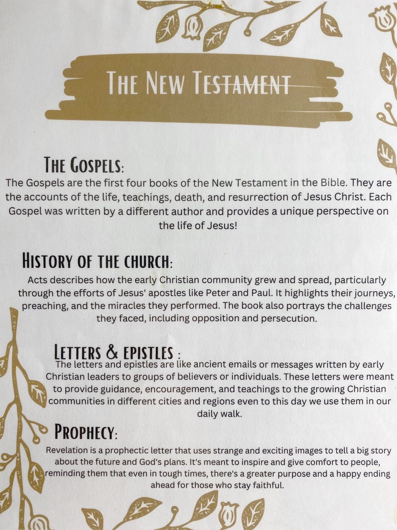 Books of the Bible Printable Memory Game Bundle, Learn Old & New ...