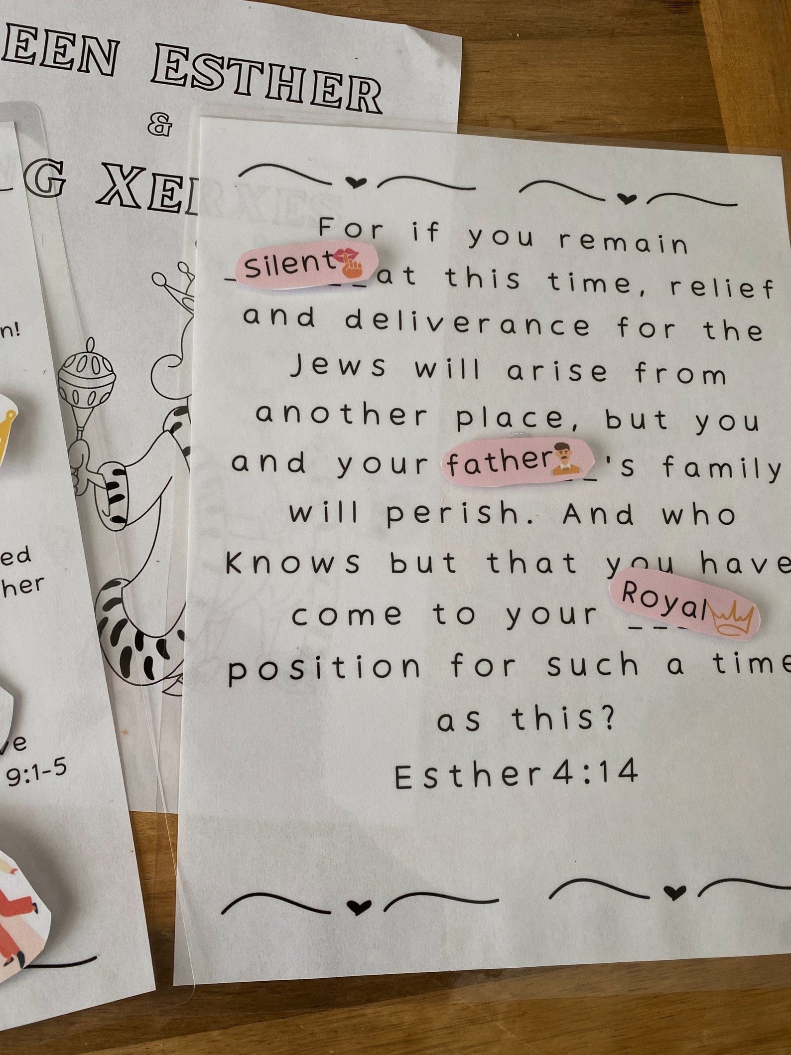 Esther Bible Activity Bundle, Bible Story Printable, Old Testament ...