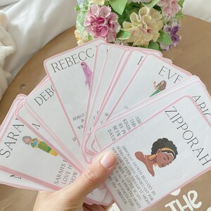 Bible Character Flashcards for Kids, Christian Education Tool ...