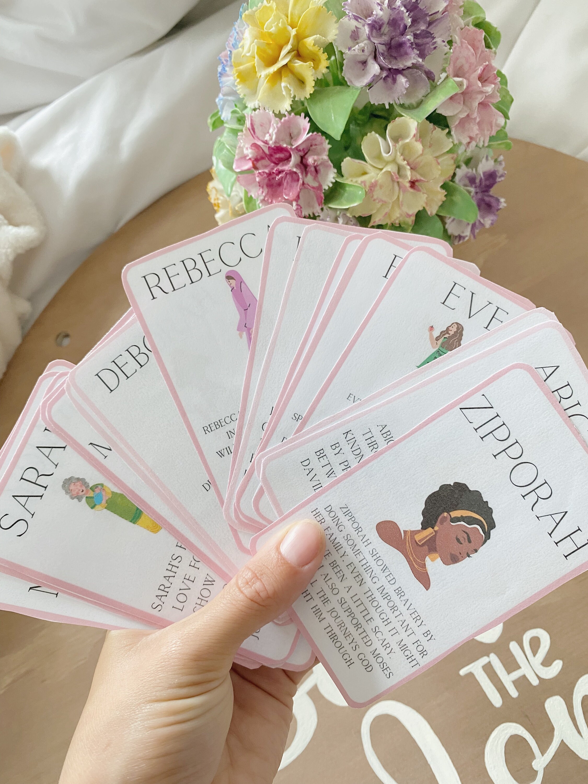 Bible Character Flashcards for Kids, Christian Education Tool ...