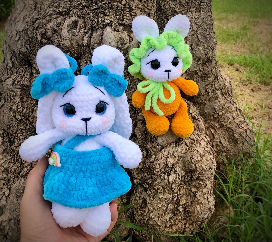 Marsh and Mallow Bunnies Crochet Pattern PDF File in English, French ...