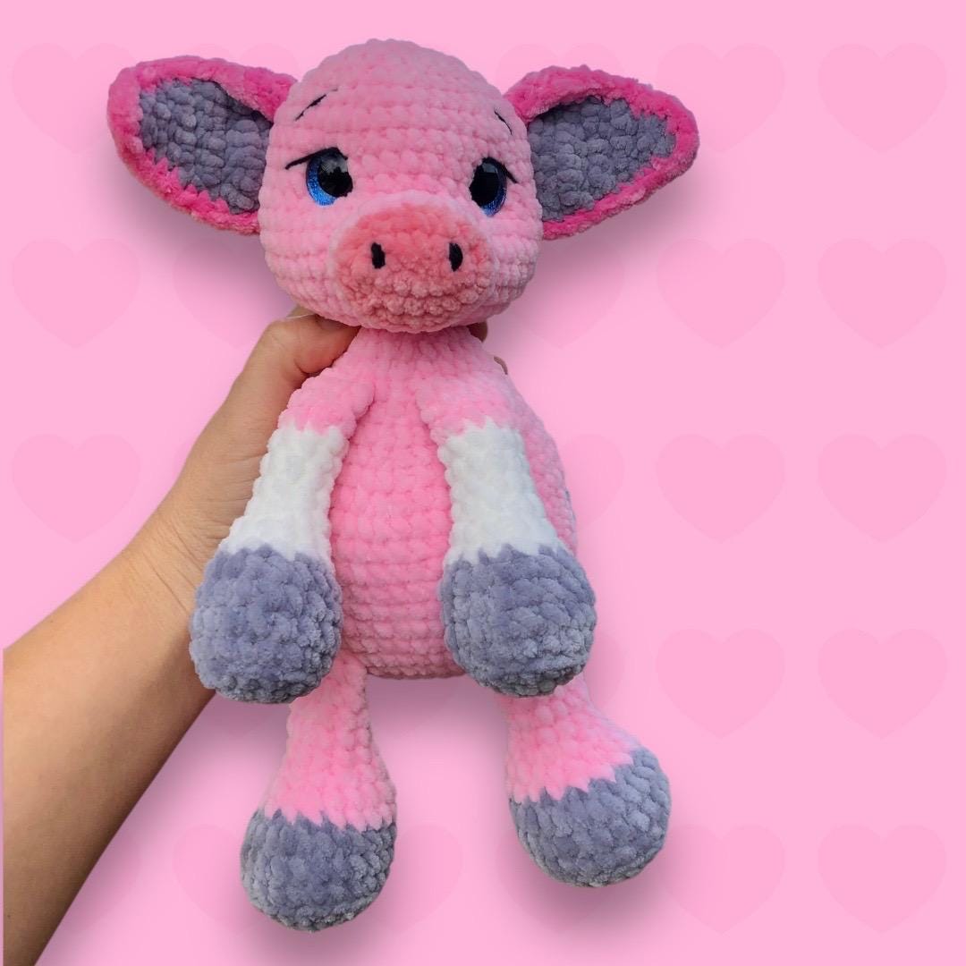 Remy the Pig Crochet Pattern, PDF File in English, French - Etsy