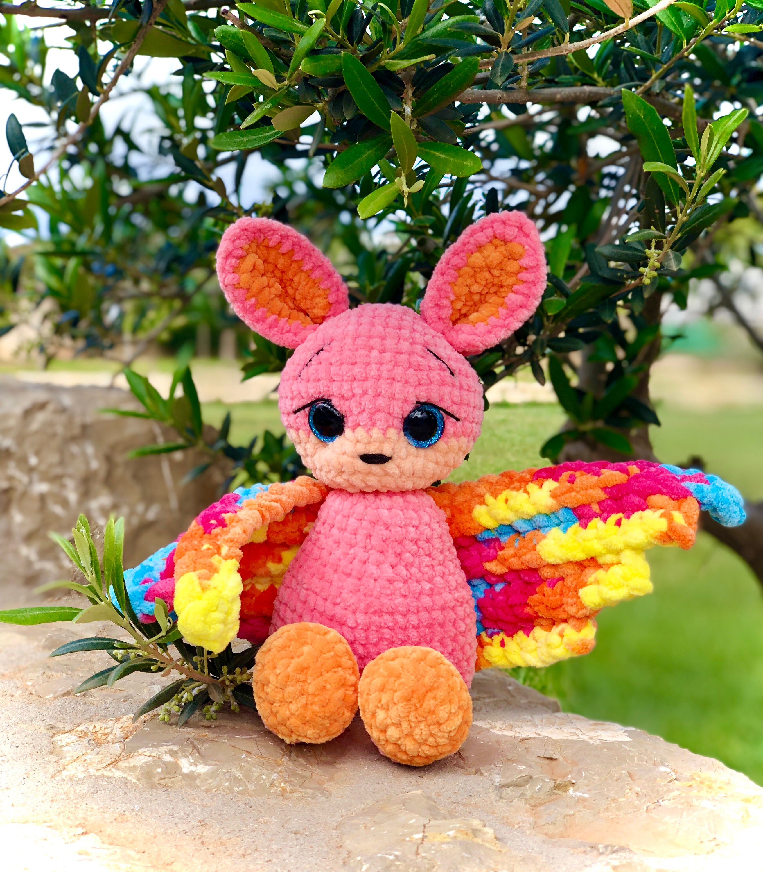Crochet Pattern Luna the Rainbow Bat, Pattern PDF File in English ...