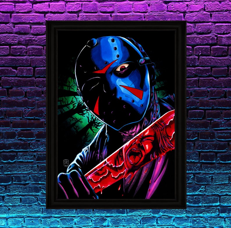 Horror Icon's Trio Vol 1 3x A4 Posters Art by Sam Rogers Slasher Wall ...