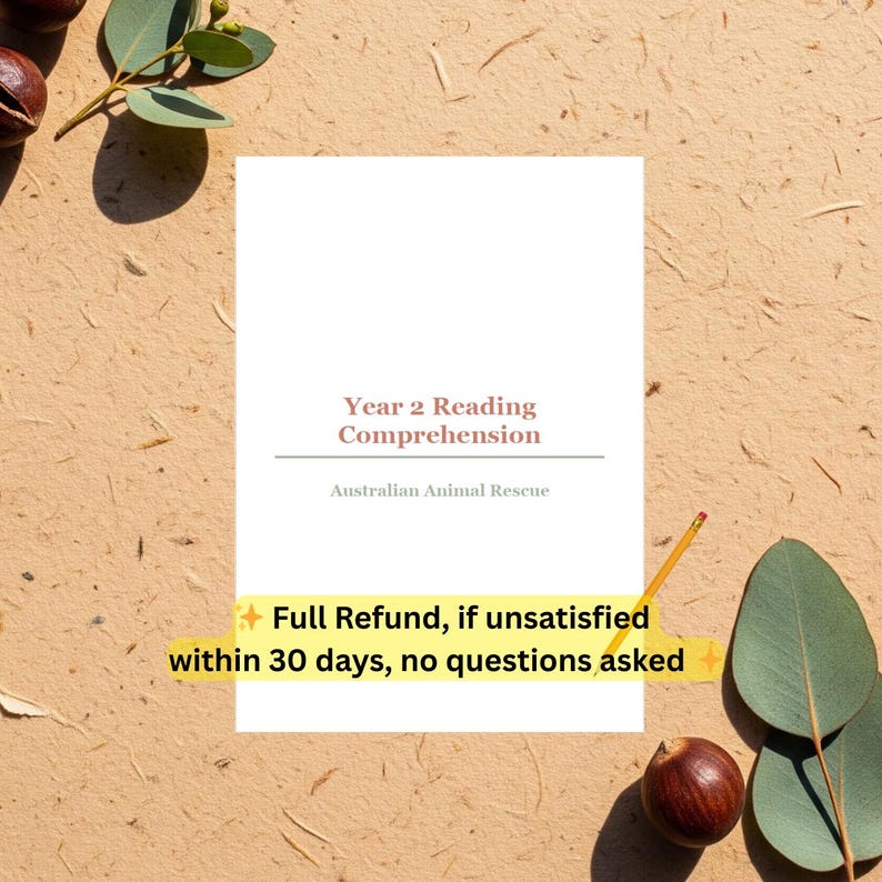 Year 2 Reading Comprehension Worksheets: Australian Curriculum Aligned ...