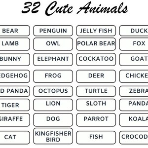 Cute Animals Flash Cards for Kids With Bonus Coloring Book - Etsy