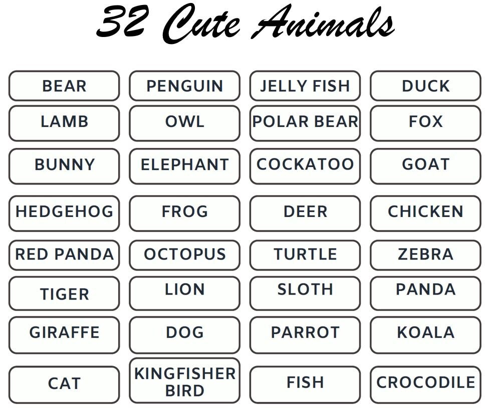 Cute Animals Flash Cards for Kids With Bonus Coloring Book - Etsy