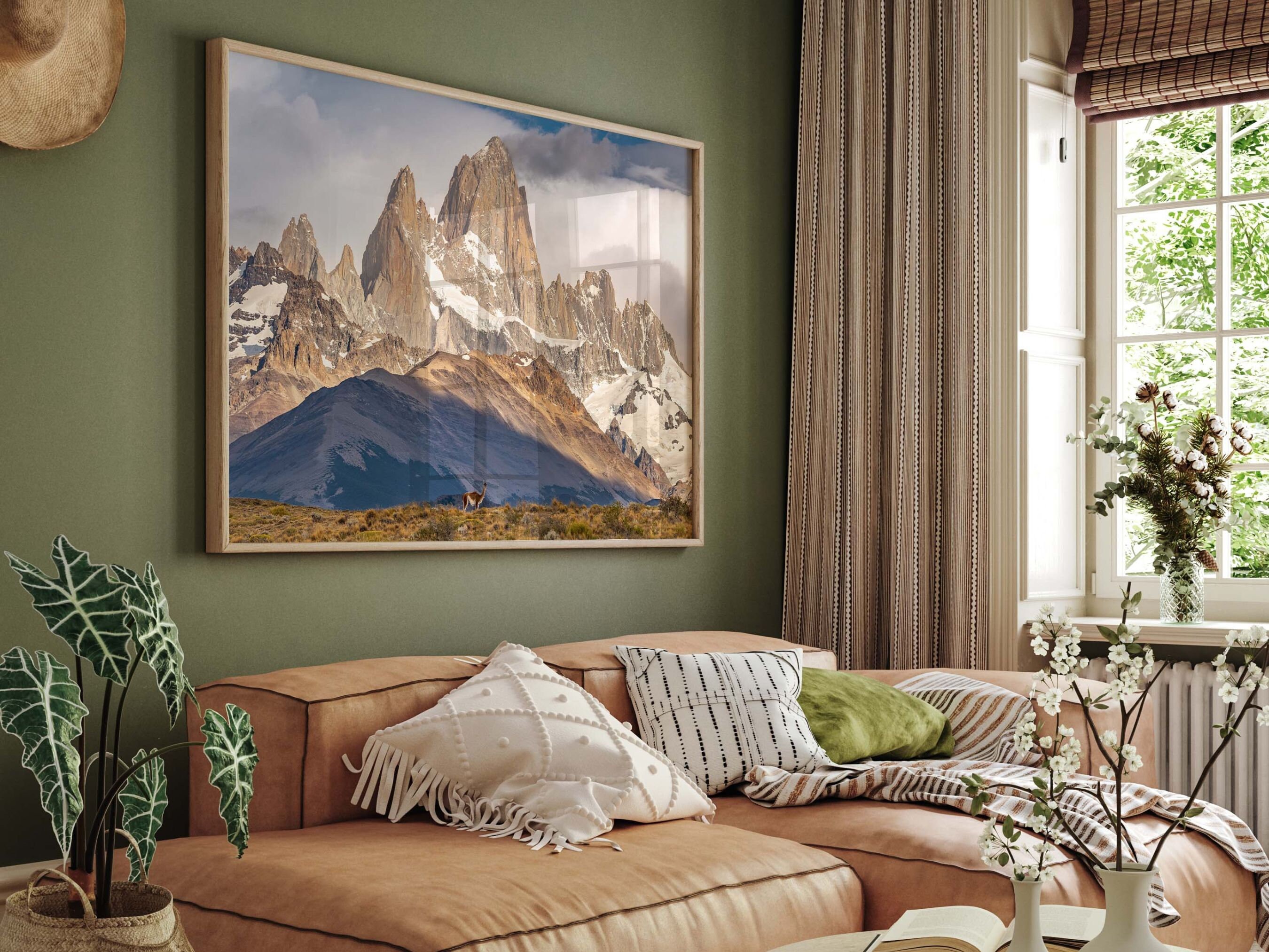 Patagonia Mountain Wall Art Photography Print Landscape Photo Extra ...