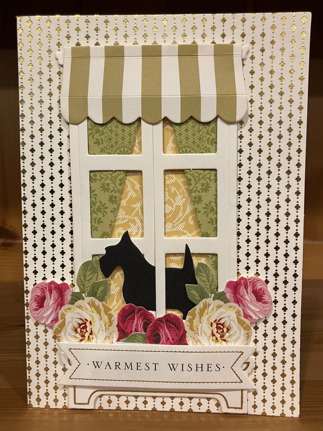 Window Ledge Warmest Wishes Card - Etsy