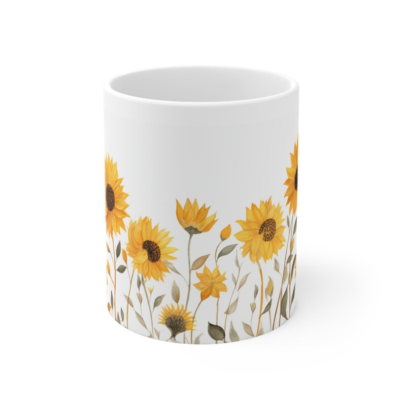 Sunflower Mug, Sunflower Gifts, Sunflower Coffee Mug, Sunflower Cup ...