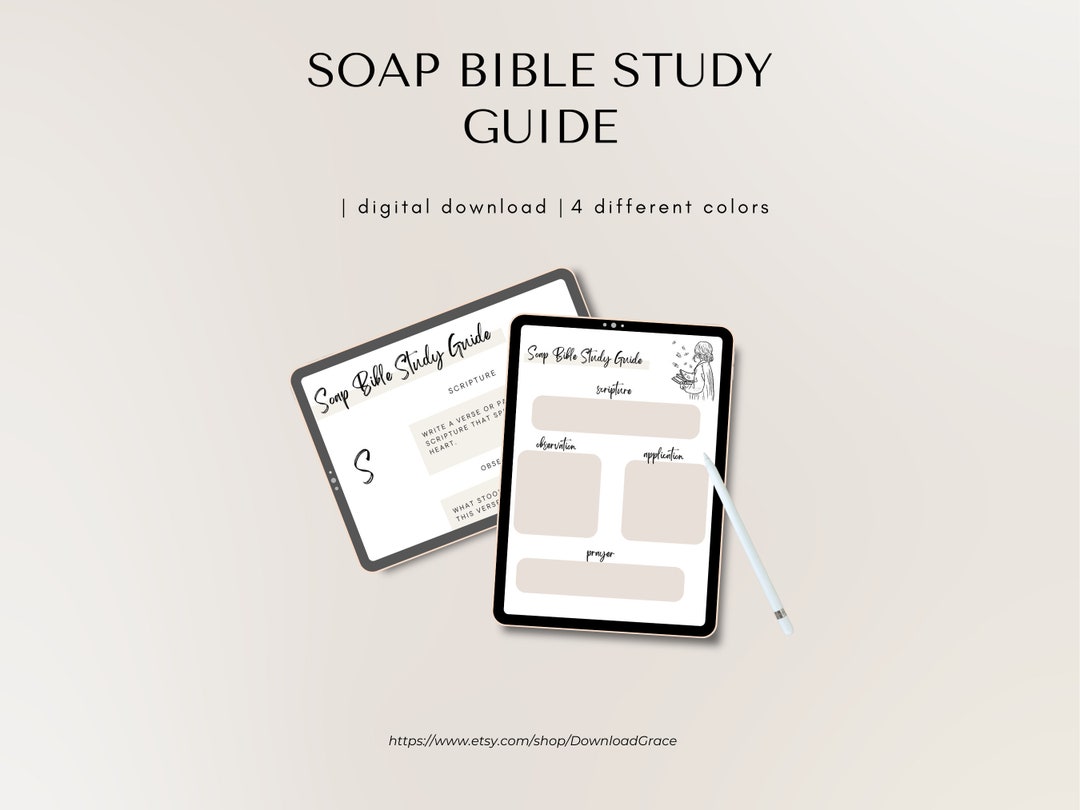 SOAP Bible Study Guide Digital Download - Etsy