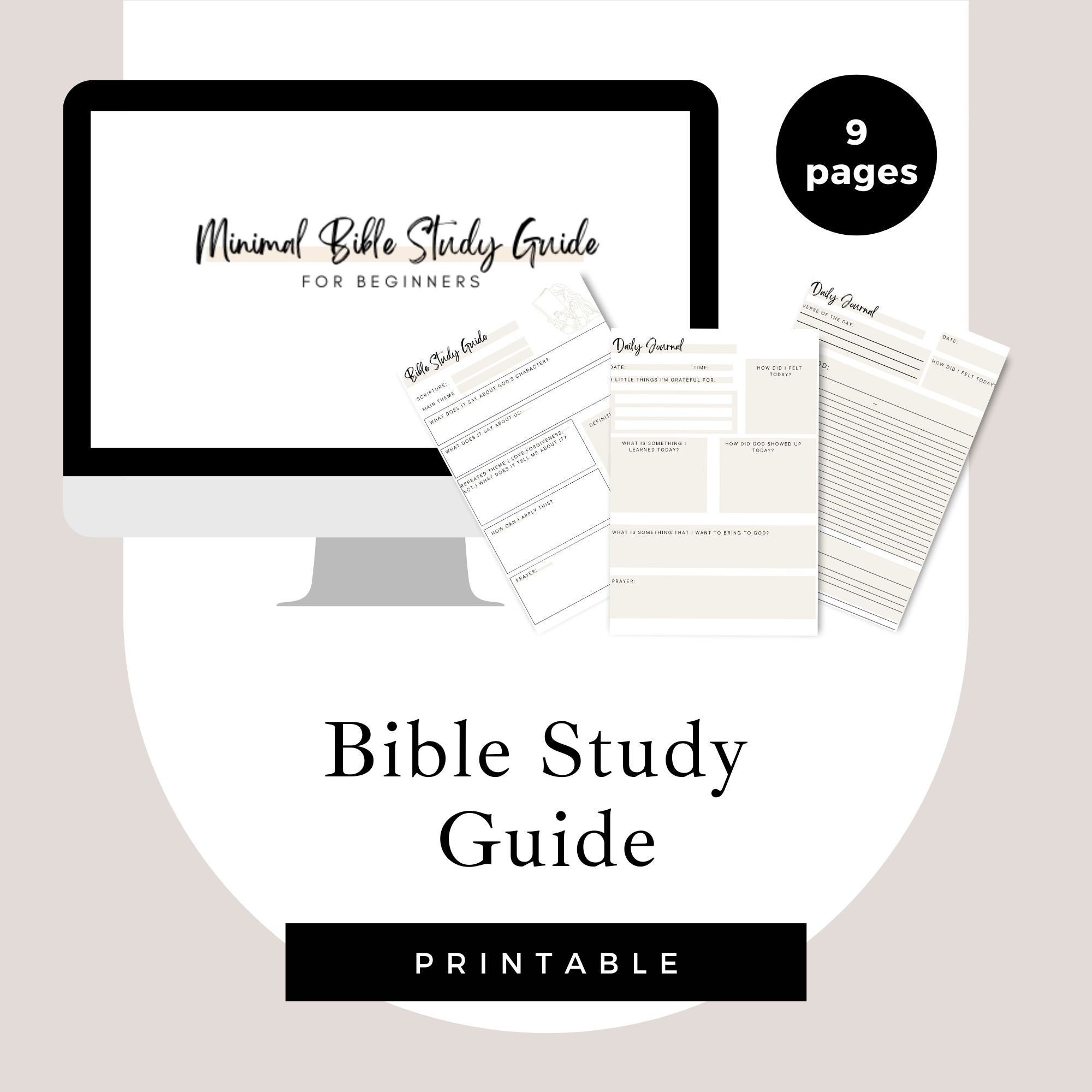 Digital Bible Study, Bible Study Bundle for Beginners, Bible Study ...