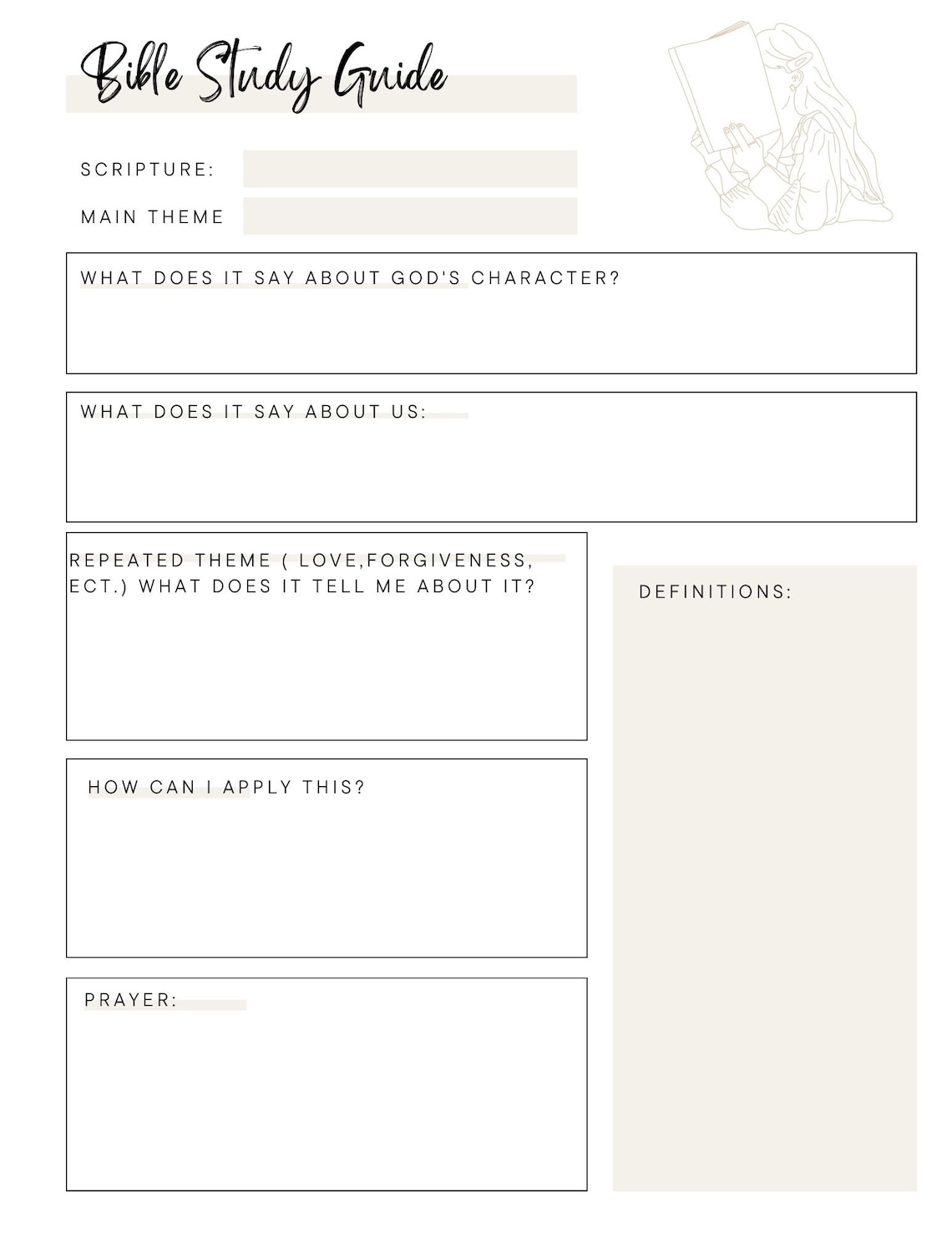 Digital Bible Study, Bible Study Bundle for Beginners, Bible Study ...