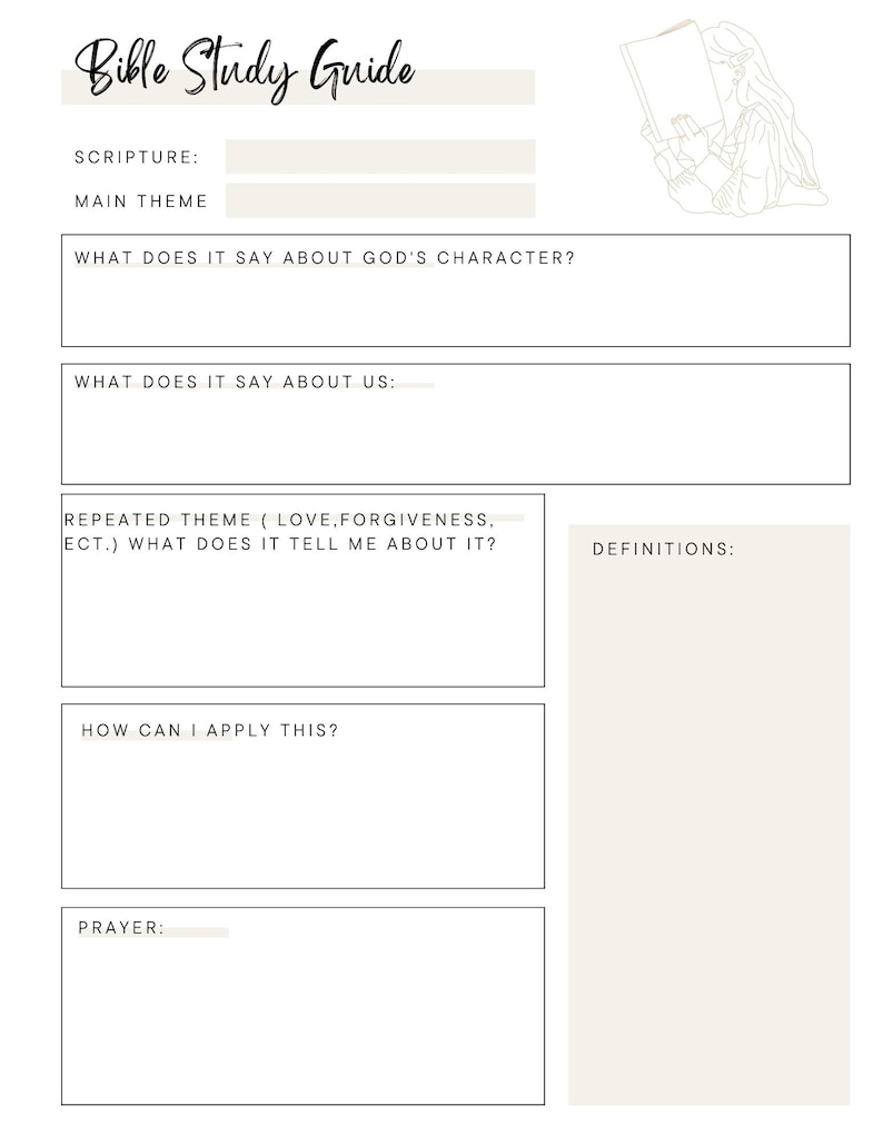 Digital Bible Study, Bible Study Bundle for Beginners, Bible Study ...