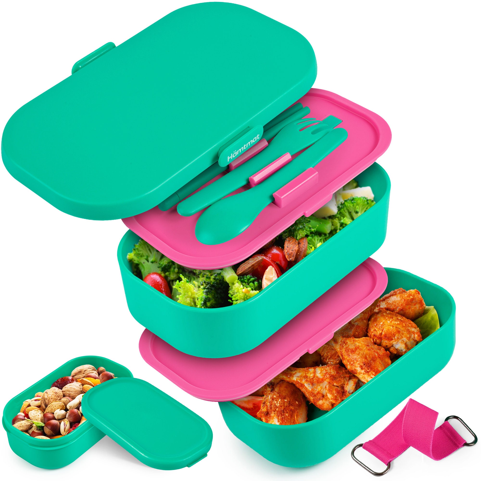 Bento Box for Adults, Stackable Bento Box, Eco Friendly Kids Lunch Box ...
