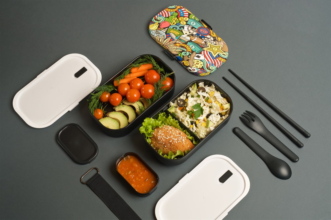 American Style Bento Box, Lunch Bento Box for Adults and Kids ...