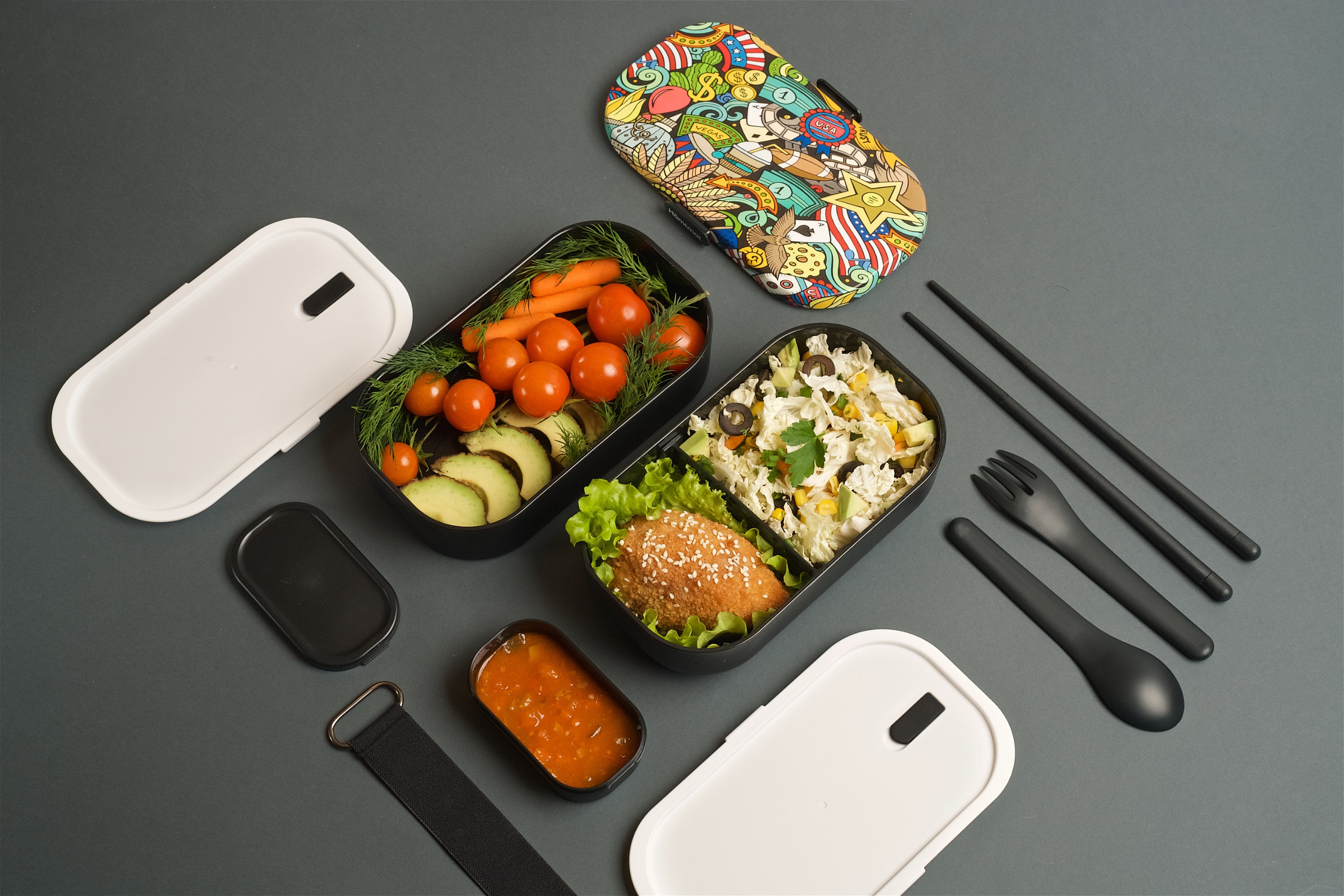 American Style Bento Box, Lunch Bento Box for Adults and Kids ...
