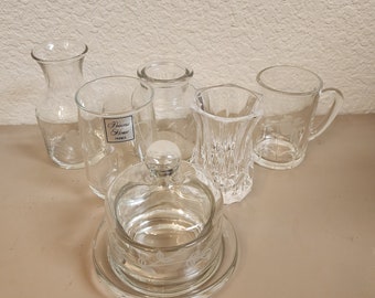 Vintage Princess House Clear Etched Glass Irish Coffee Mug Collection ...