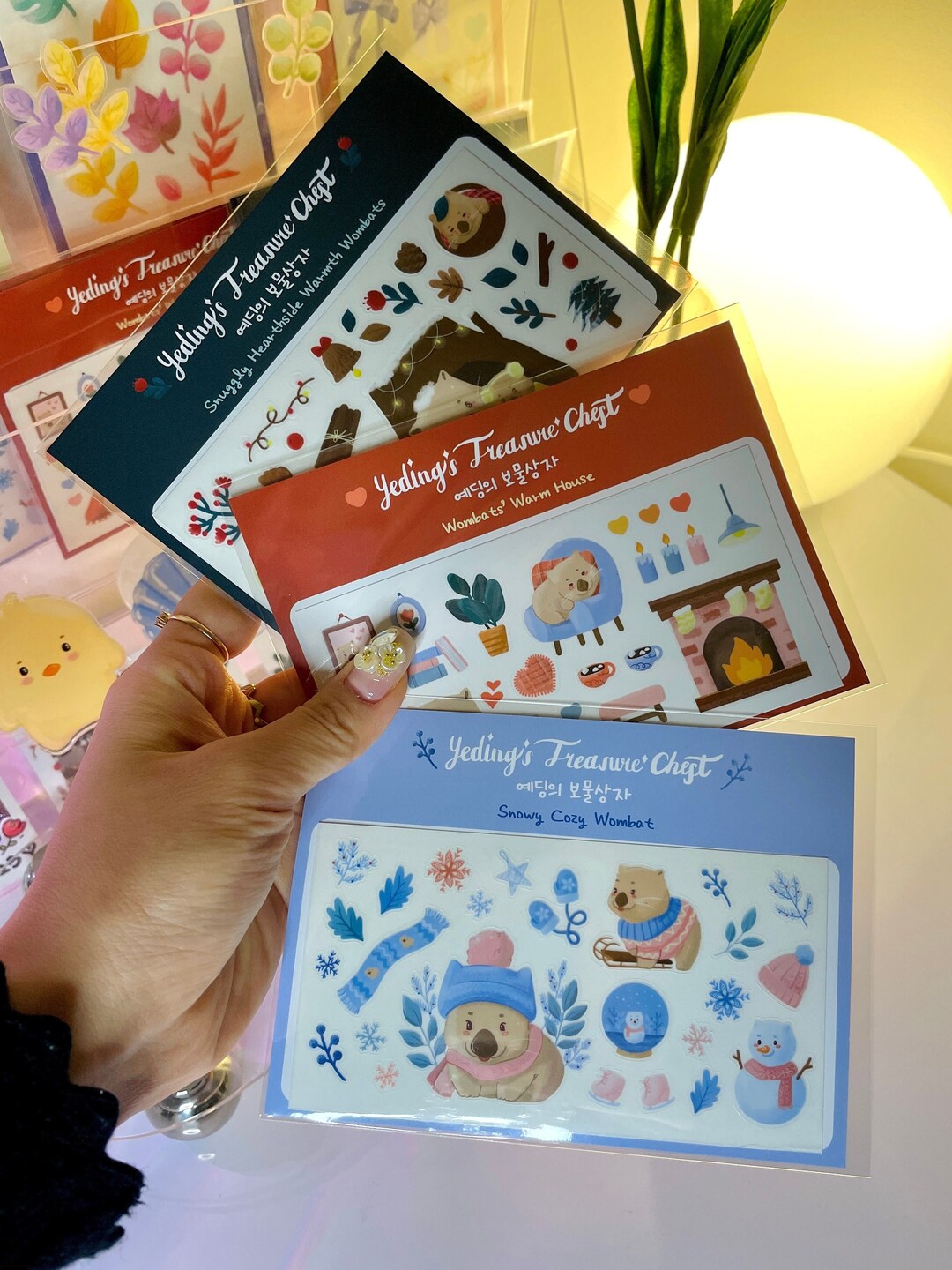 Winter Special Cute Wombat Die-cut Stickers Set Journal Stickers ...