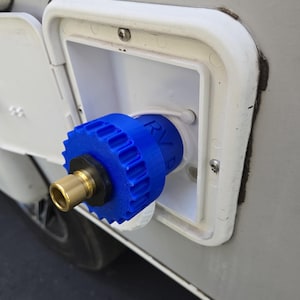 RV Rapidfill Fresh Water Tank Fill Hose Adapter, Hands-free (patented ...