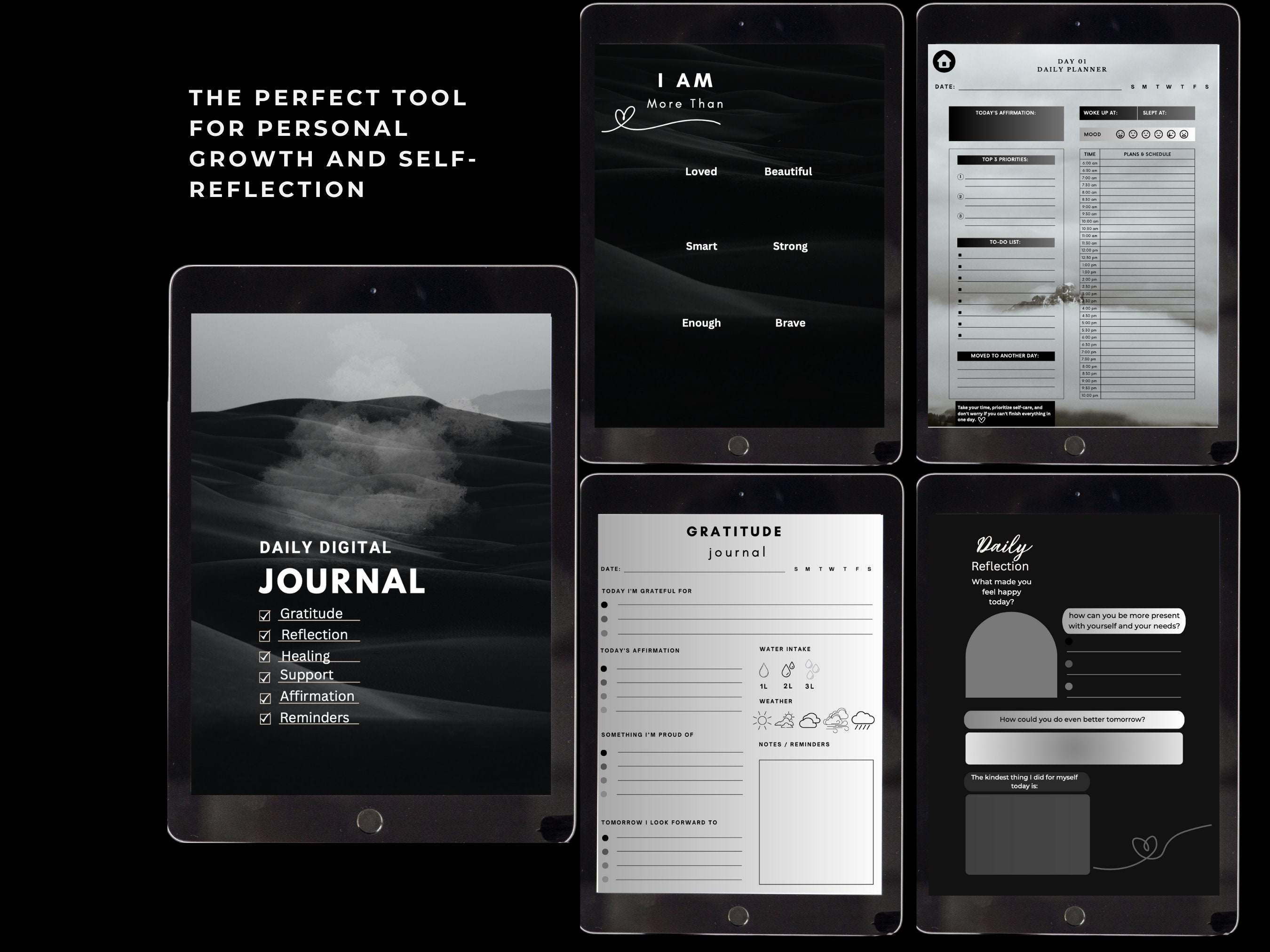 Digital Daily Journal Pages, Digital Journal for Ipad, Goodnotes and ...
