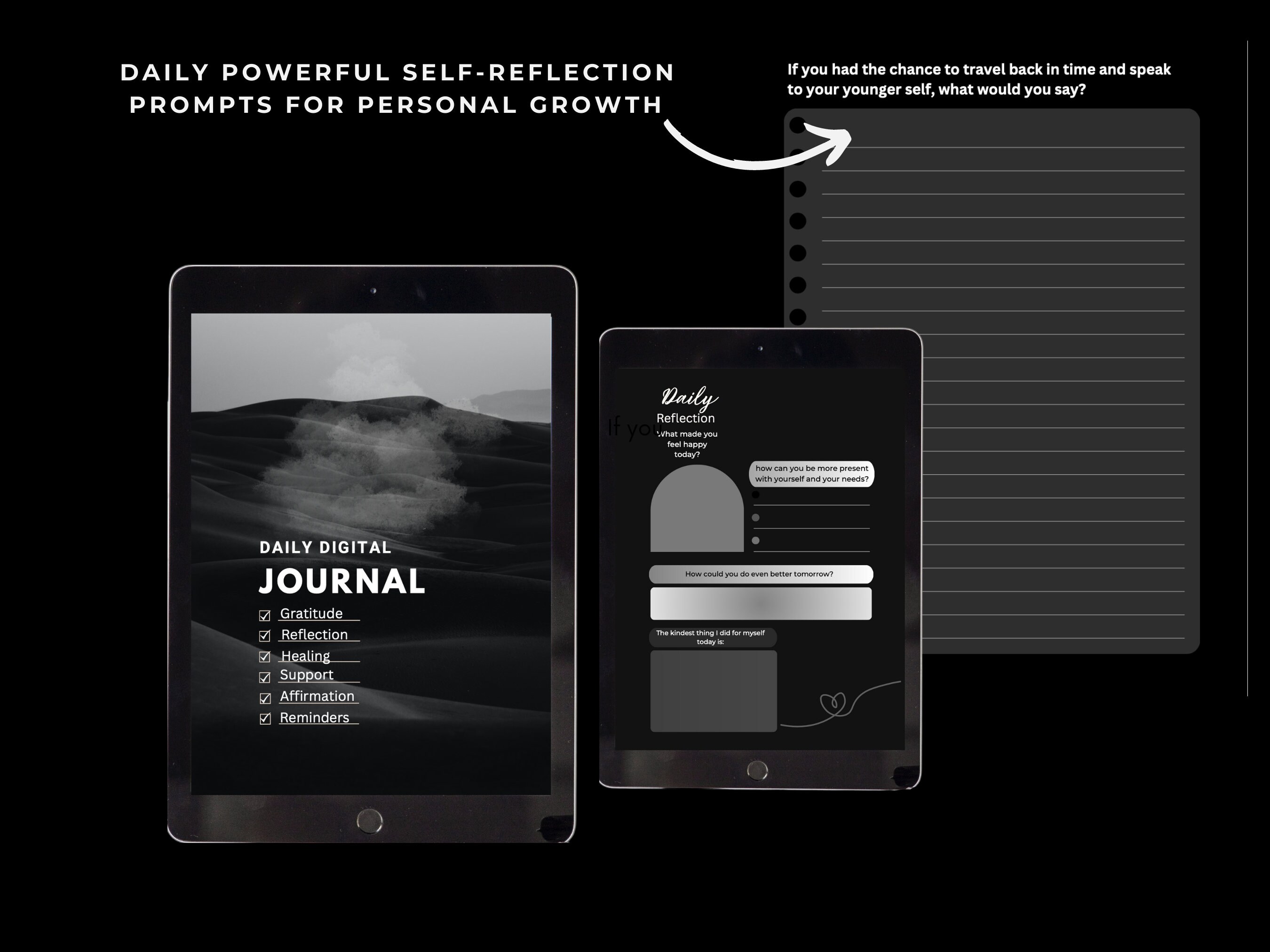 Digital Journal Printable Paper Digital Paper Pattern Dark - Etsy