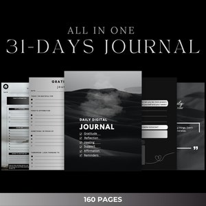 Digital Journal Printable Paper Digital Paper Pattern Dark - Etsy