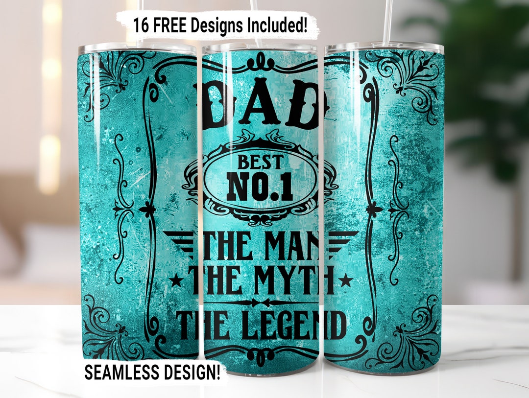 Fathers Day Tumbler Wrap Seamless Sublimation, Funny Dad Tumbler Design ...