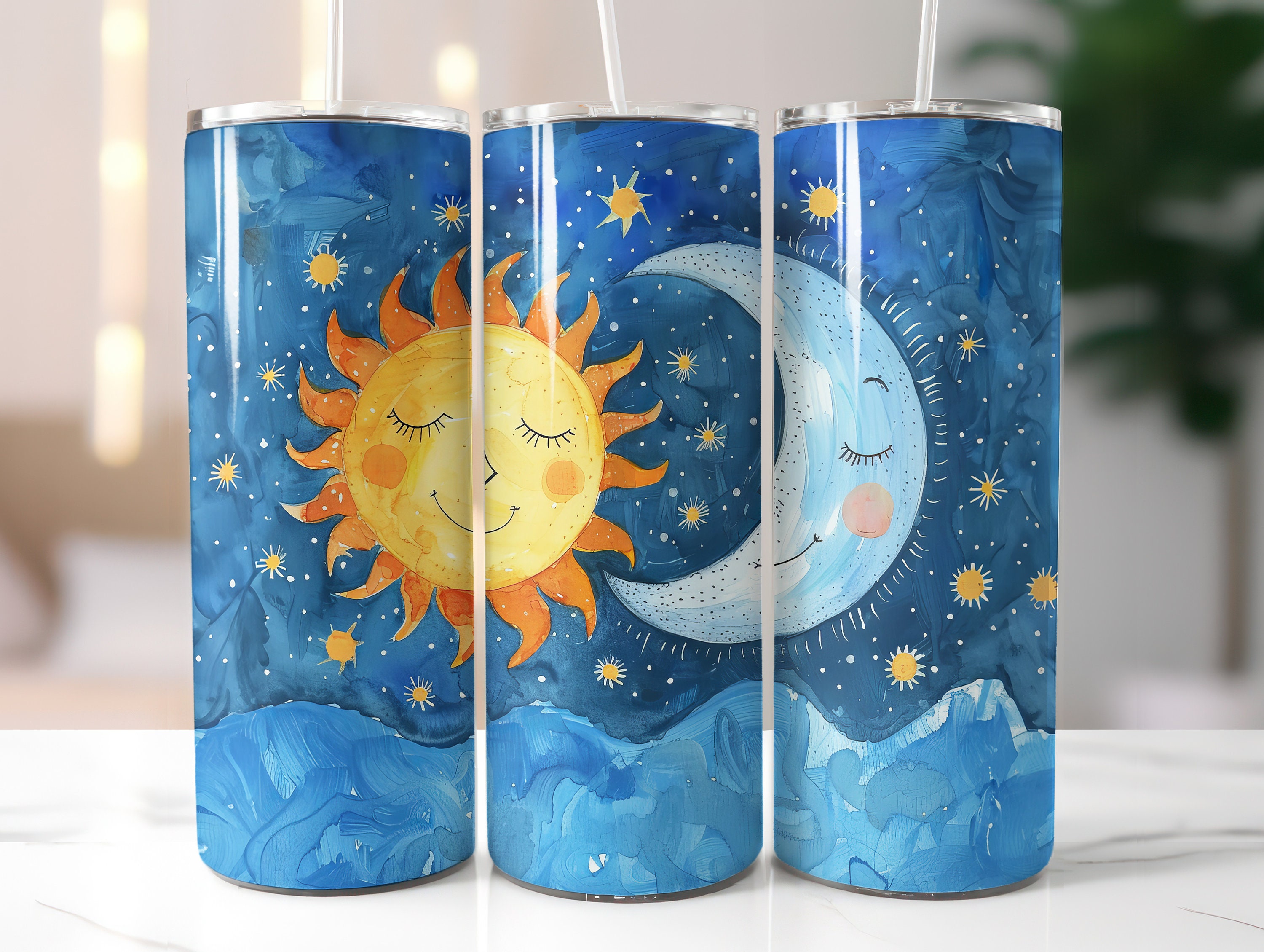 Solar Eclipse Bundle Tumbler Wrap Seamless Sublimation 100+ PNG, 20 Oz ...
