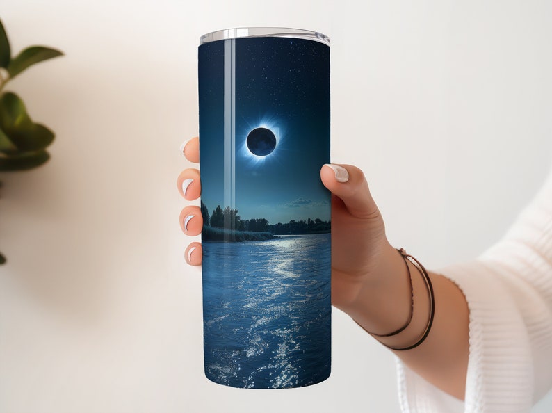Solar Eclipse Tumbler Wrap Seamless Sublimation Design PNG, 20 Oz ...