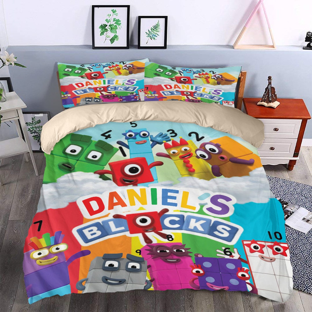Personalized Numberblocks Bedding Set Numberblocks Blanket - Etsy