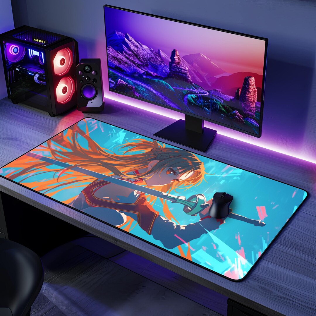Asuna Yuuki Mousepad | Unique Sword Art Online Design for Gaming ...
