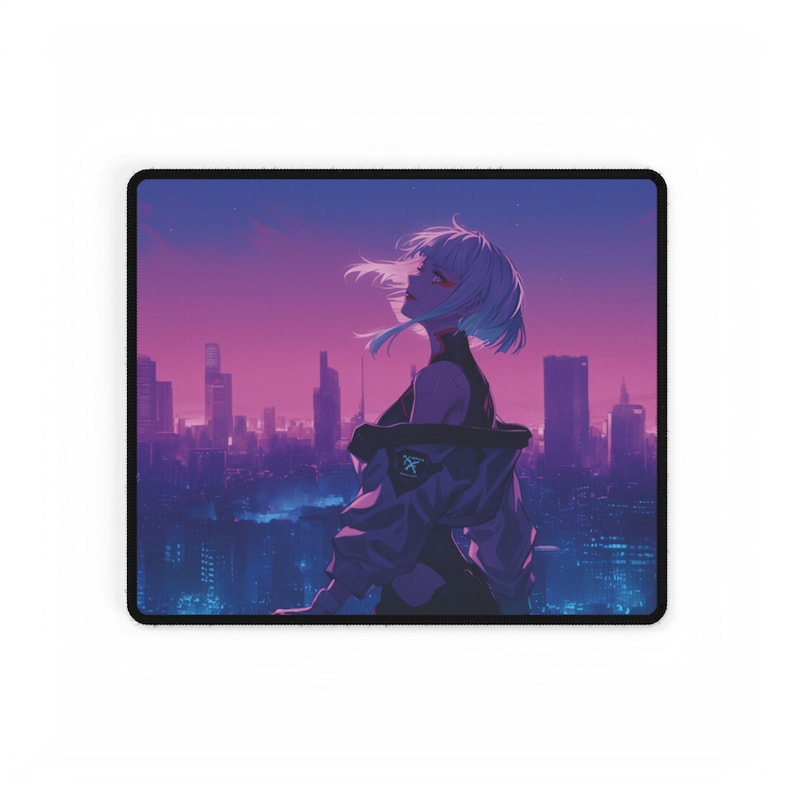 Lucy Cyberpunk Edgerunners Anime Desk Mat | Minimalist Gaming Mousepad ...