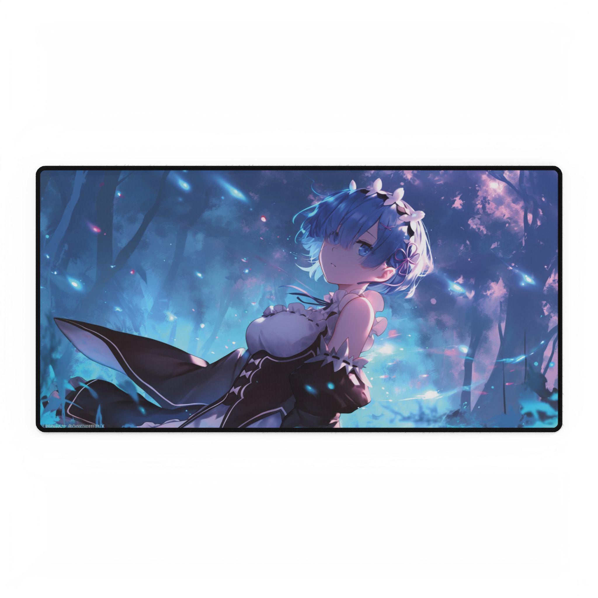 Rem From Re: Zero Desk Mat Anime Gaming Mousepad Tranquil Maid Design ...