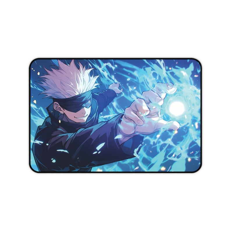 Gojo Satoru Anime Desk Mat | Japanese-inspired Mousepad | Large Gaming ...