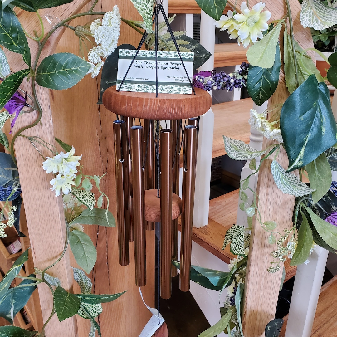 Personalized Memorial Wind Chime, Engraved 28'' Chime - Etsy