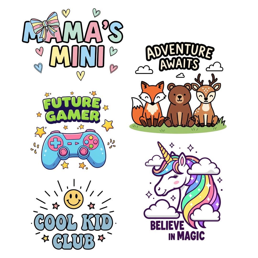 Children SVG Bundle| Kids Clipart SVG | Cute Cartoon Svg Pack | Baby ...