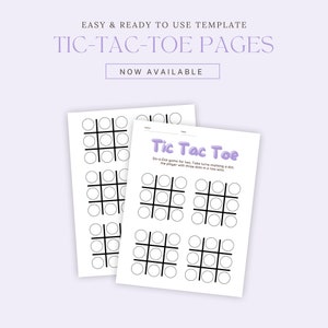 Printable Tic Tac Toe Game Sheets | Educational Kids Activities | Tic ...