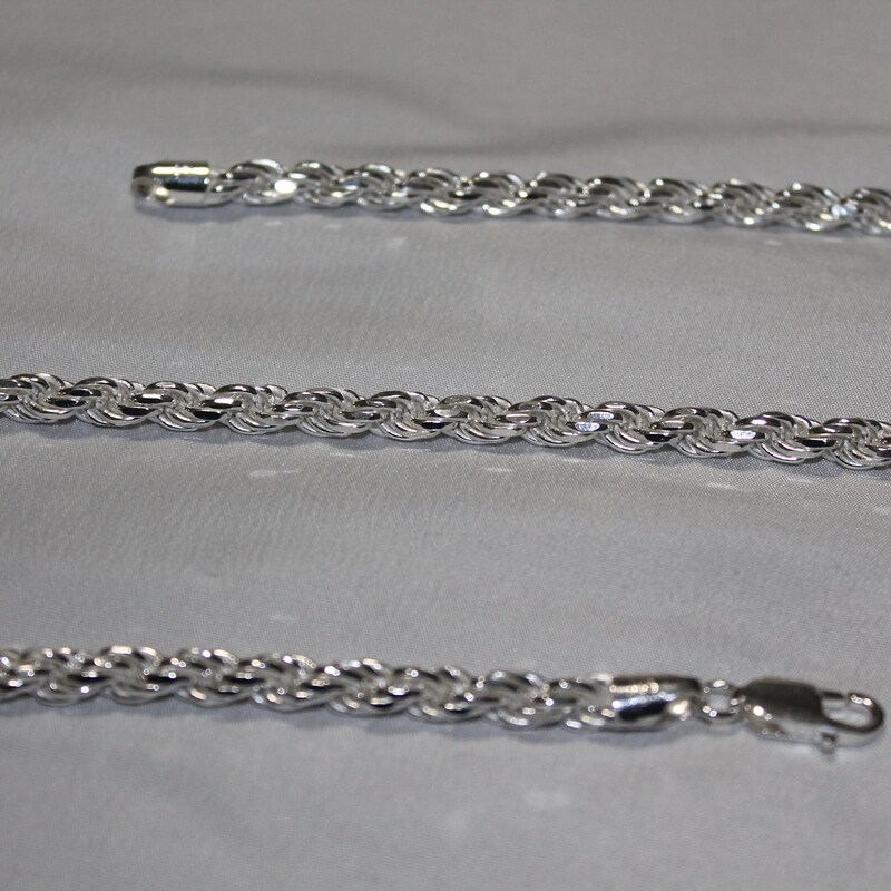 Silver Rope Chain - Etsy