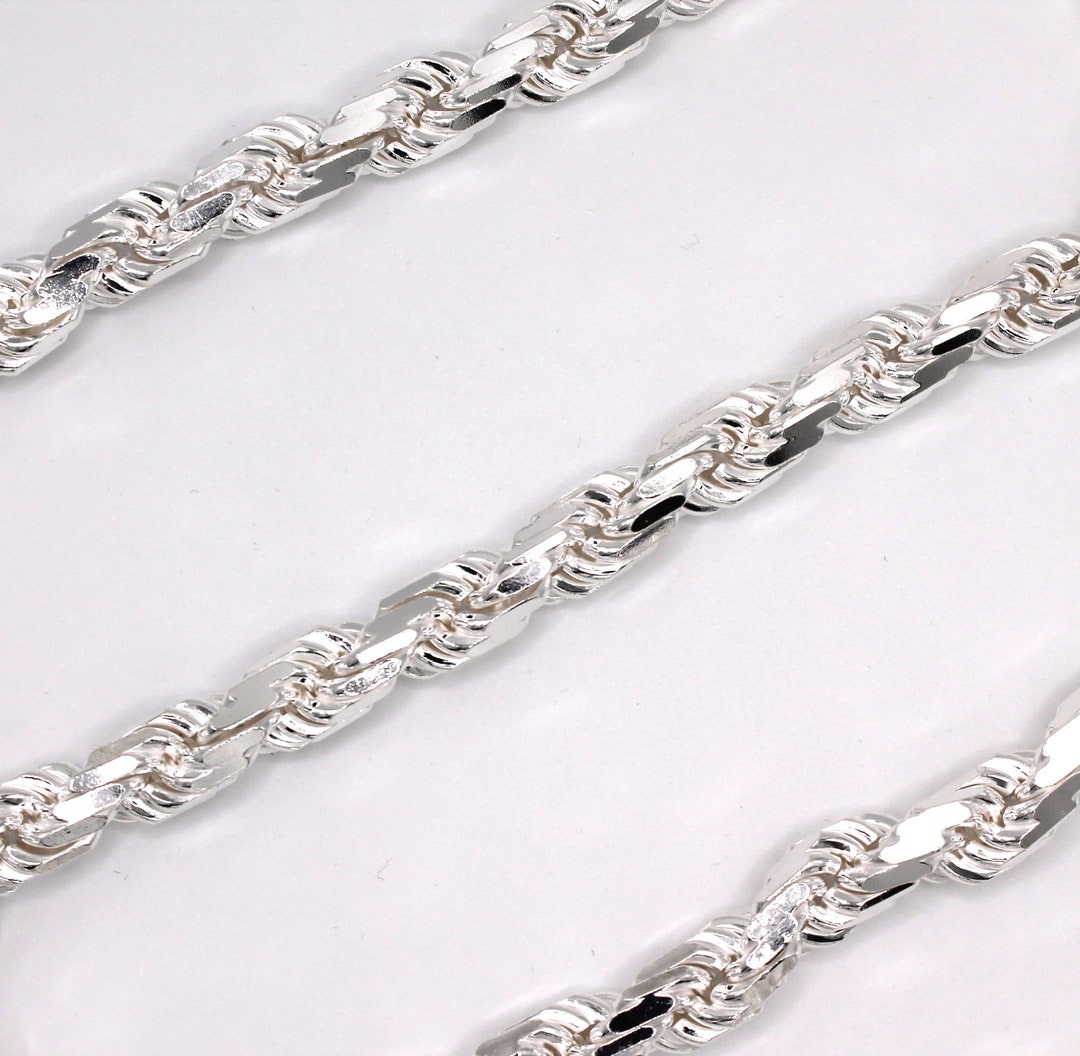 11mm Sterling Silver Rope Chain - Etsy