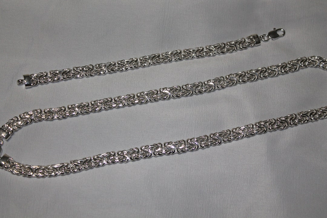 9.4mm Flat Byzantine Chain - Etsy