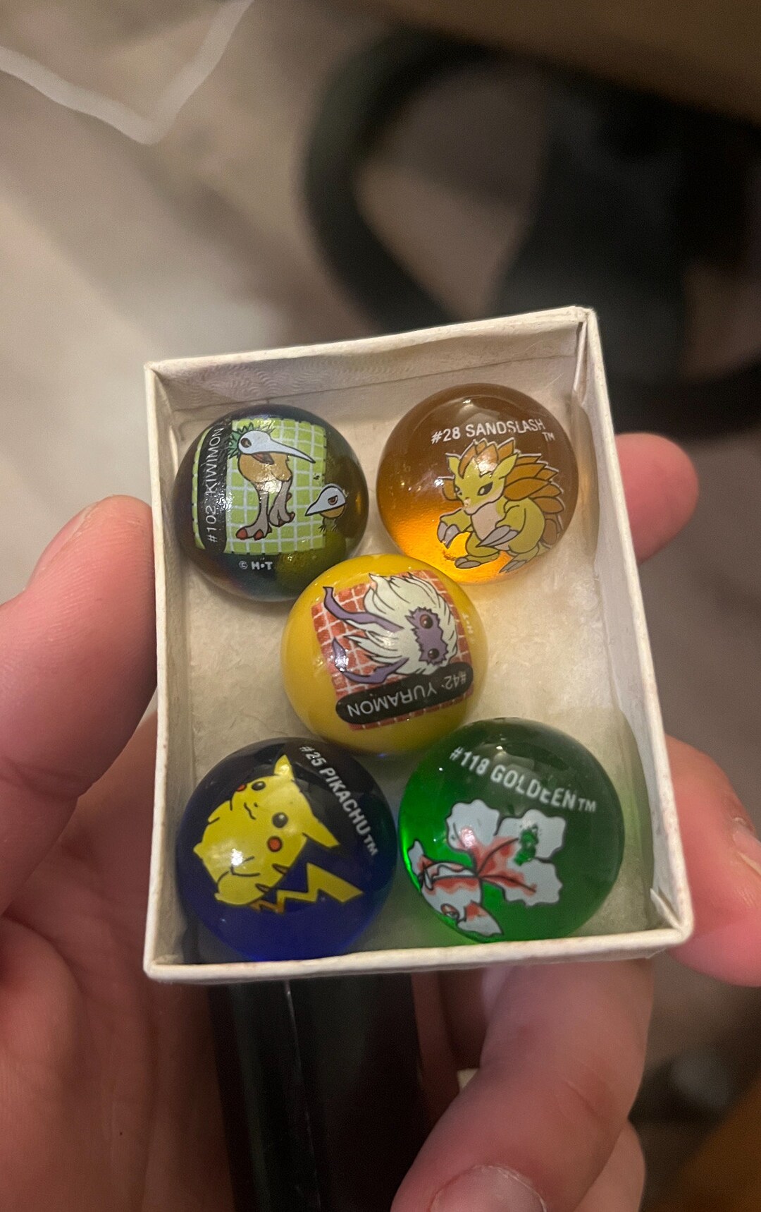 Mixed Lot of Pokemon & Digimon Collectible Marbles - Original Pokémon ...