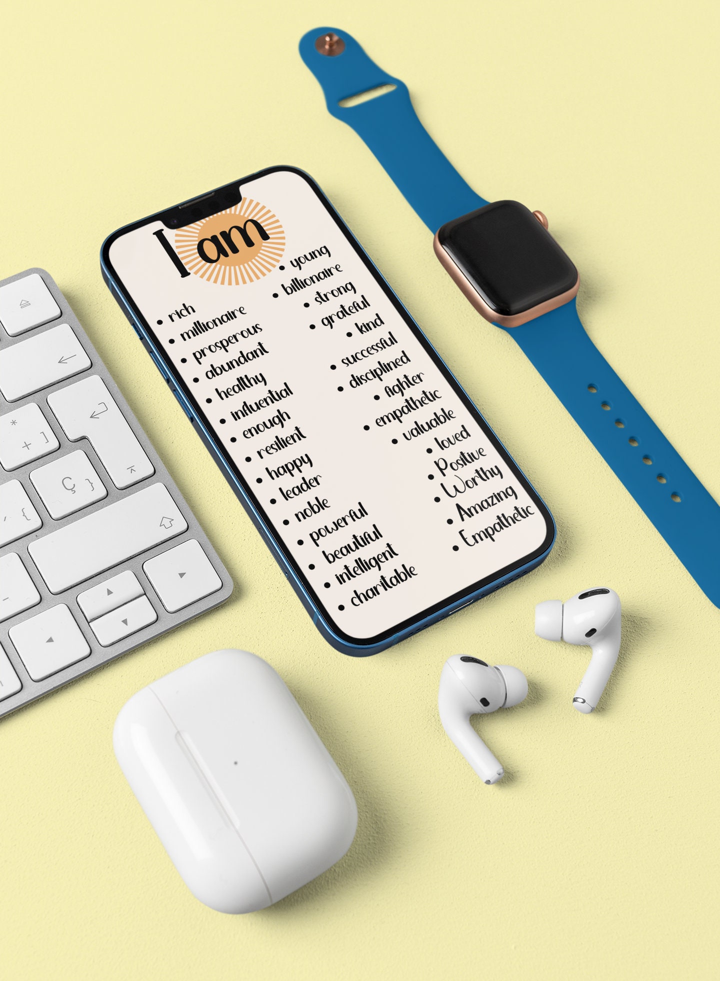 I Am Wallpaper|motivation Phone Wallpaper|inspirational Phone Wallpaper ...