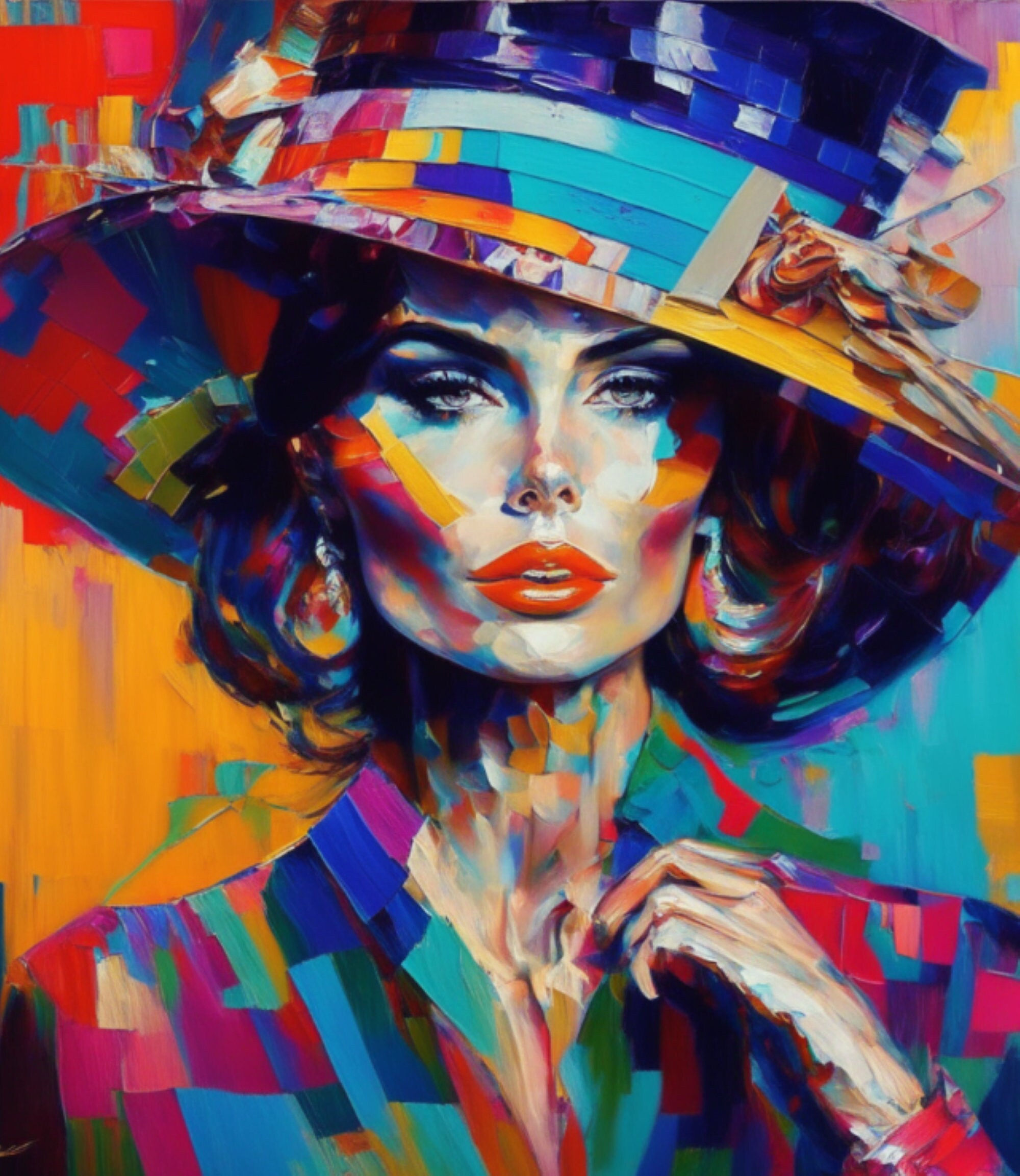 Fashion Woman, AI Art, Wall Art, AI Generated Art, Digital Art Print ...