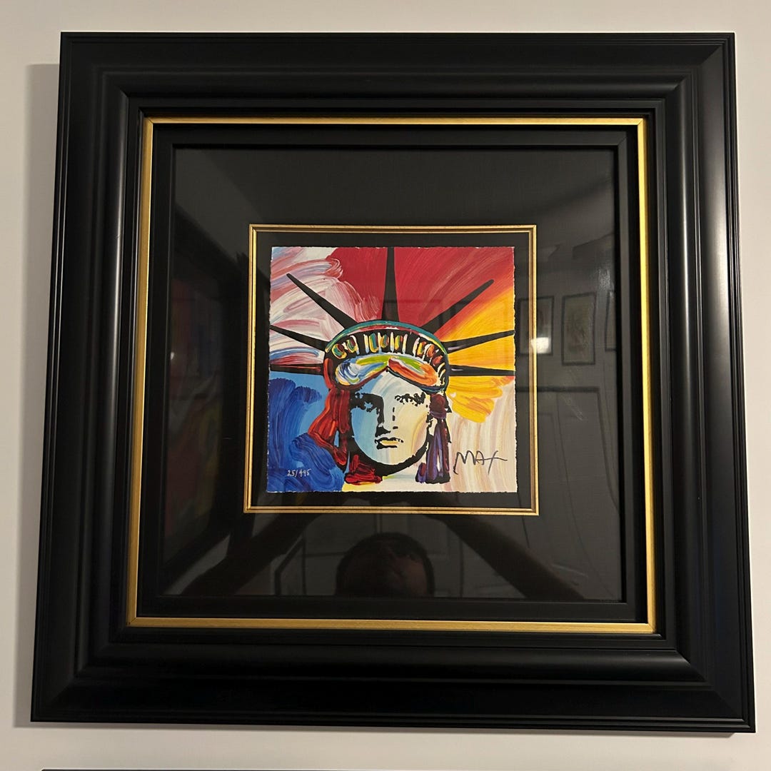 Peter Max Serigraph in Color liberty Head Signed Numbered 25/495 With COA - Etsy
