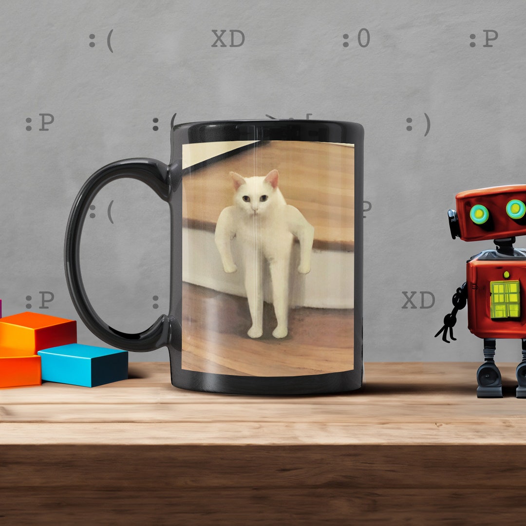 Little Cat Man Meme Mug, Meme Mug, Meme Gift, Dank Meme, Mug for Friend ...