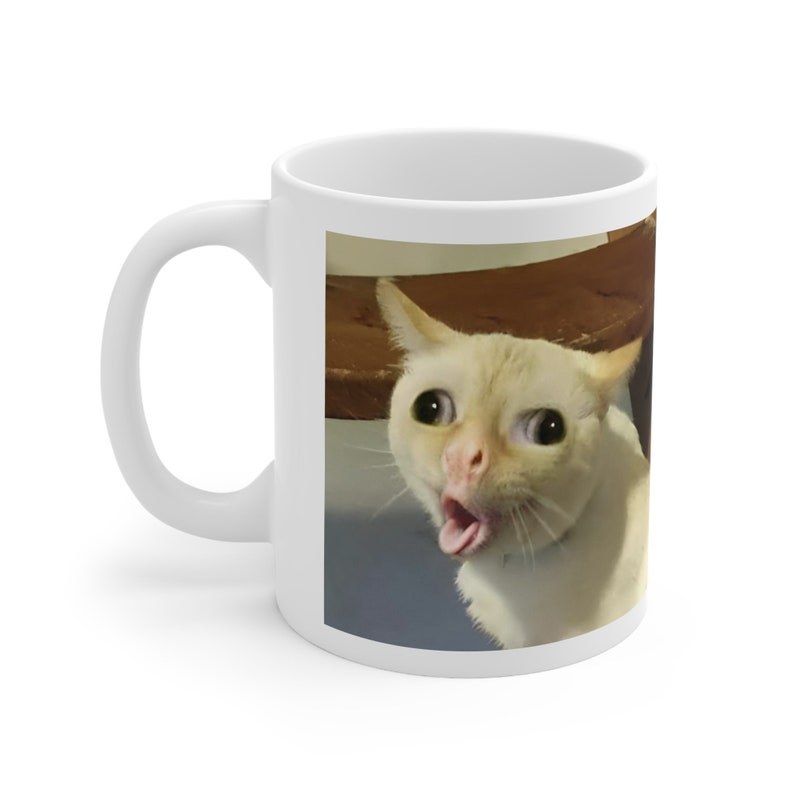 Coughing Cat Meme Mug, Meme Coffee Mug, Funny Mugs, Funny Coffee Mug ...